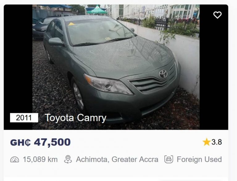 Most Affordable Used Cars in Ghana For Sale | AfiaGhana